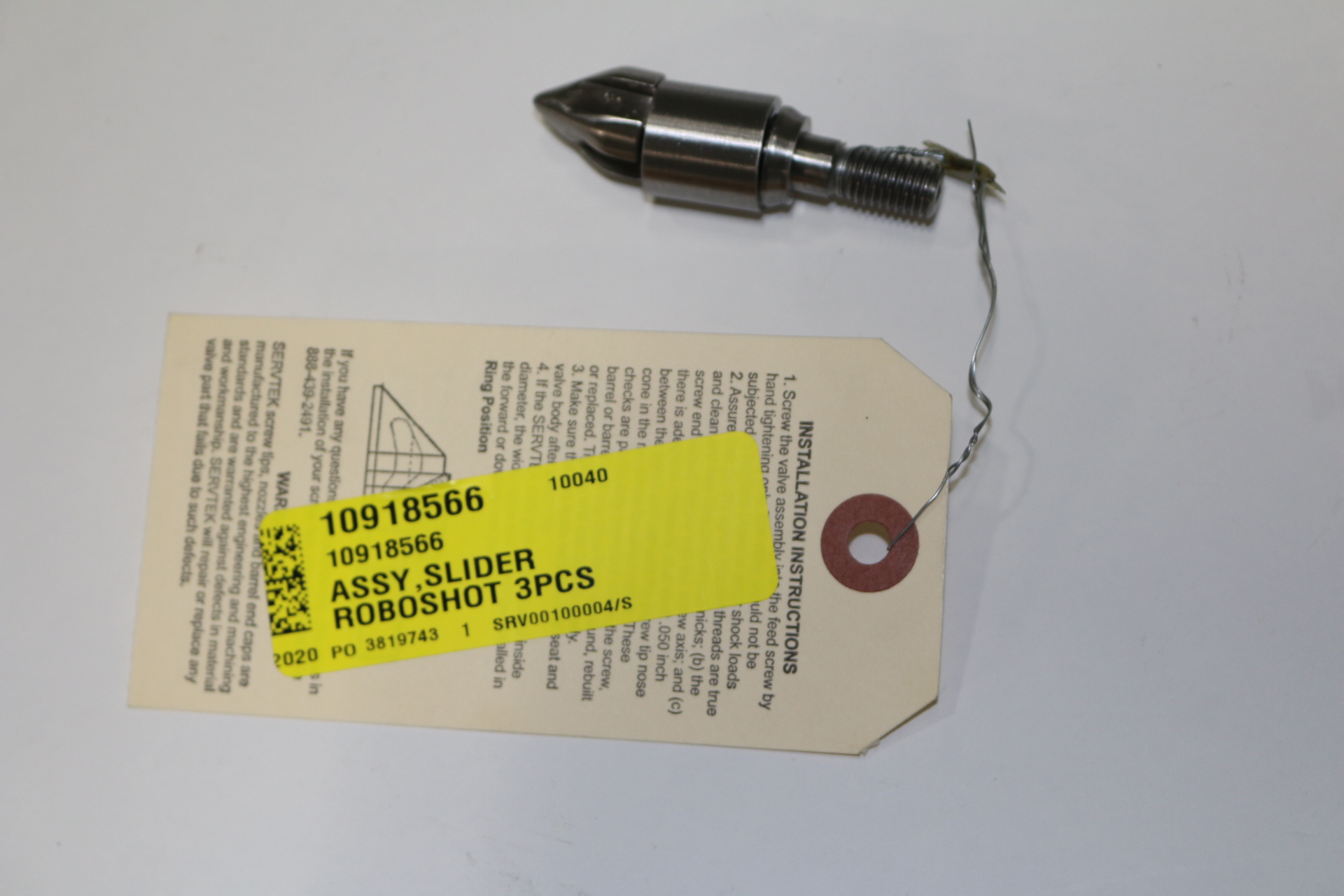 ASSEMBLY,SLIDER ROBOSHOTSHOT 3PCS | Milacron eStore