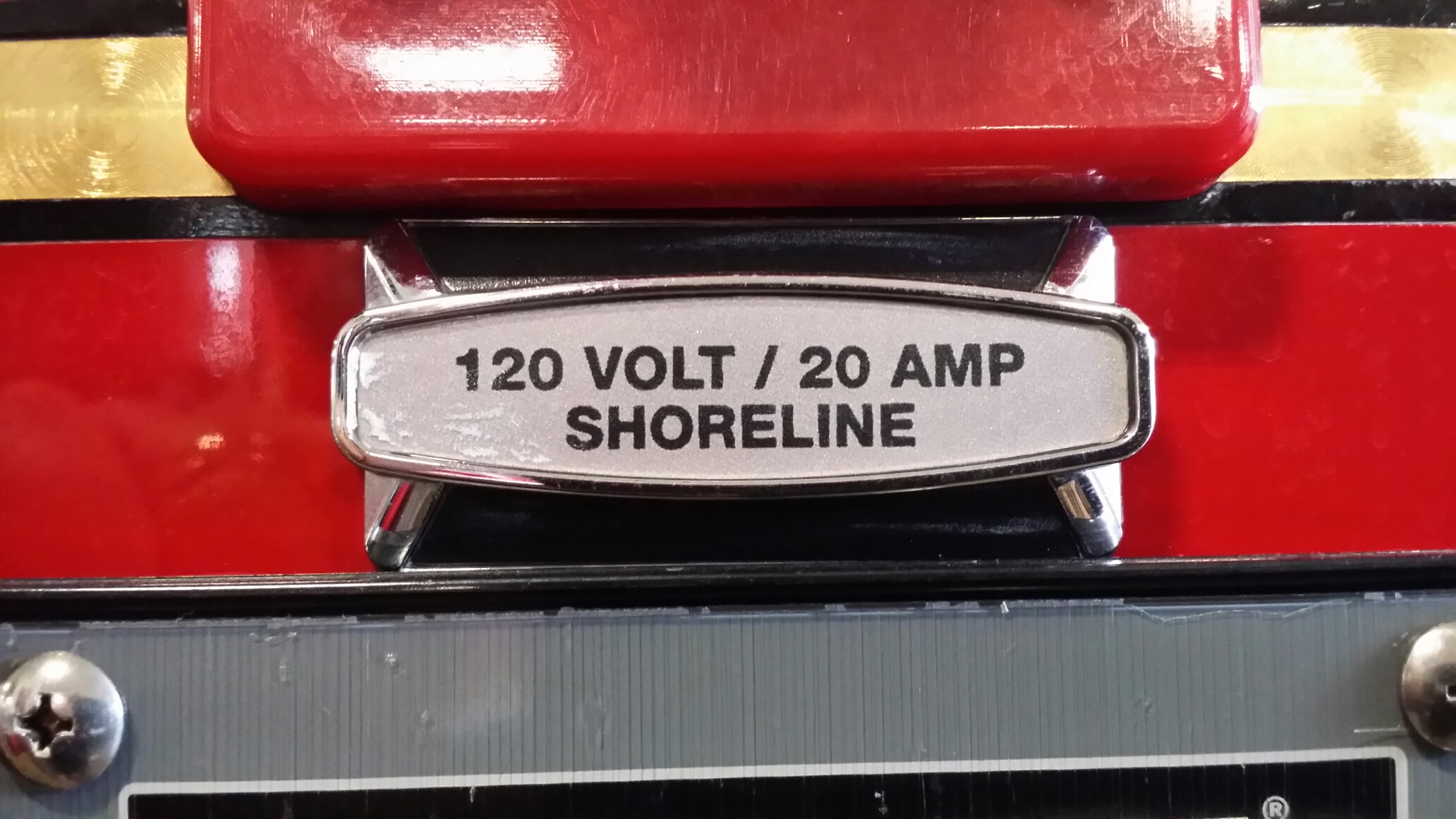 LABEL 120V 20AMP SHORELINE | REV Fire Group - Parts eStore