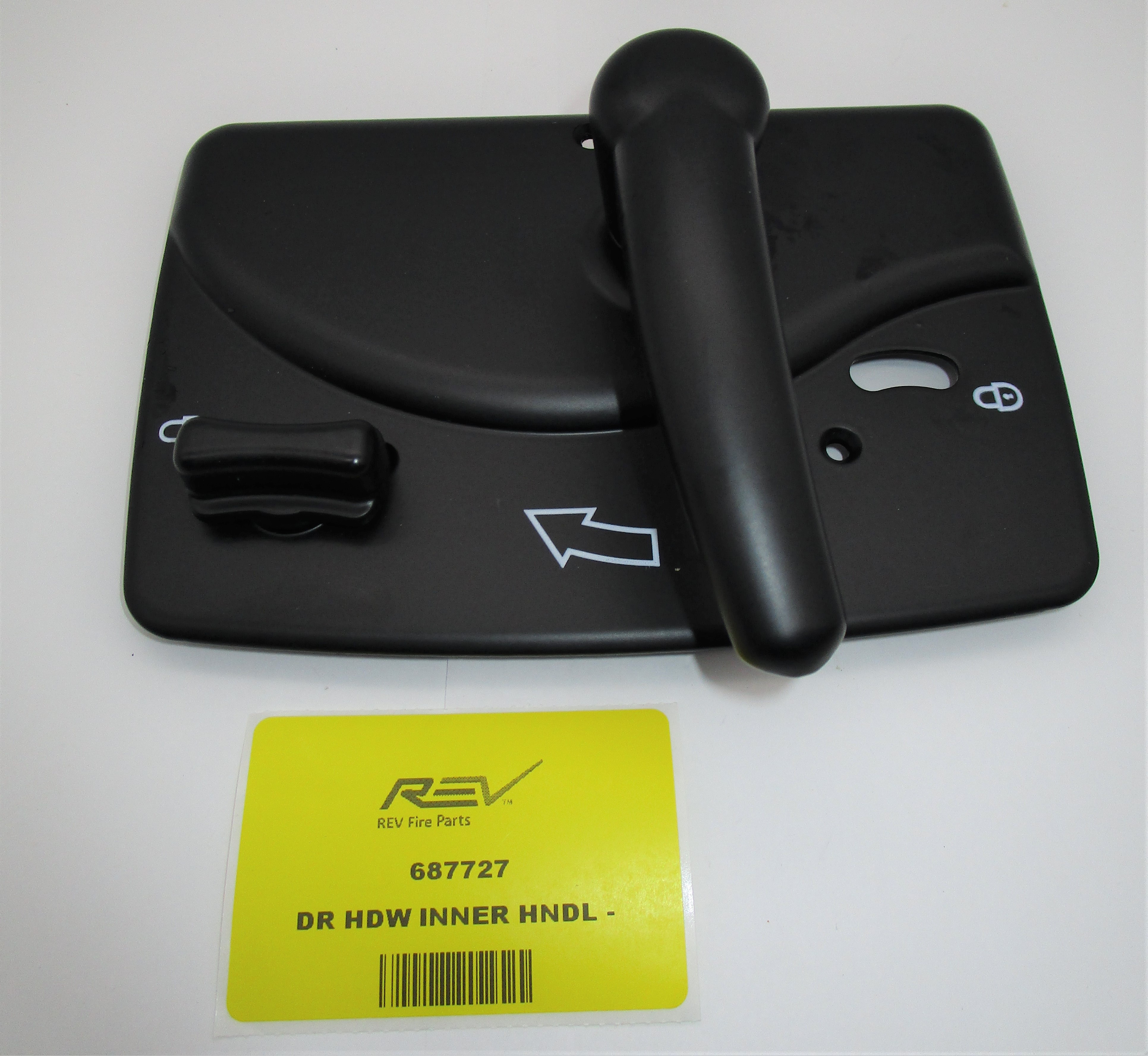 DOOR HARDWARE INNER HANDLE - BLACK | REV Fire Group - Parts eStore