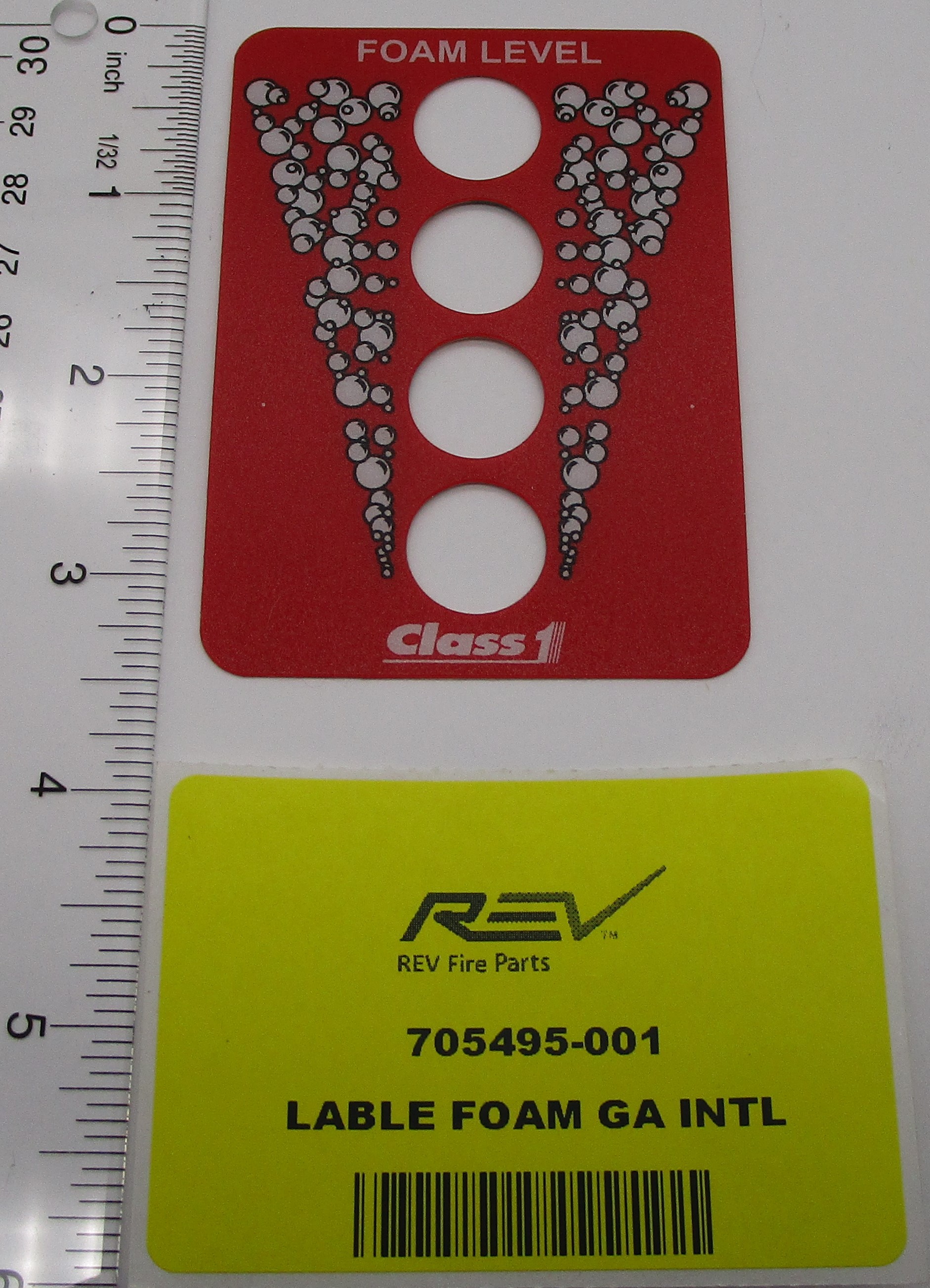 LABLE FOAM GAUGE INTL | REV Fire Group - Parts eStore
