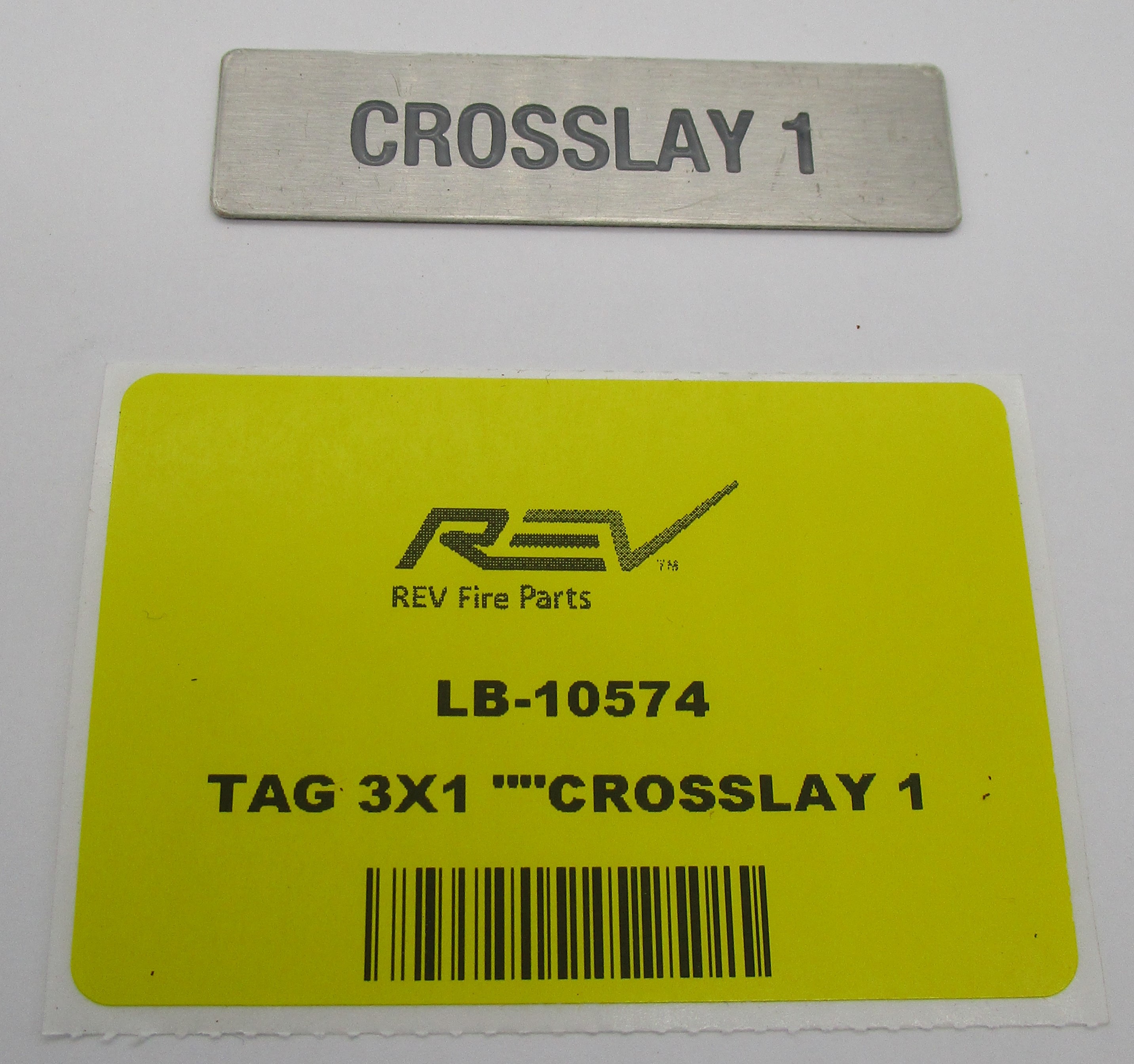 LABEL 3X1 ''''CROSSLAY 1 | REV Fire Group - Parts eStore