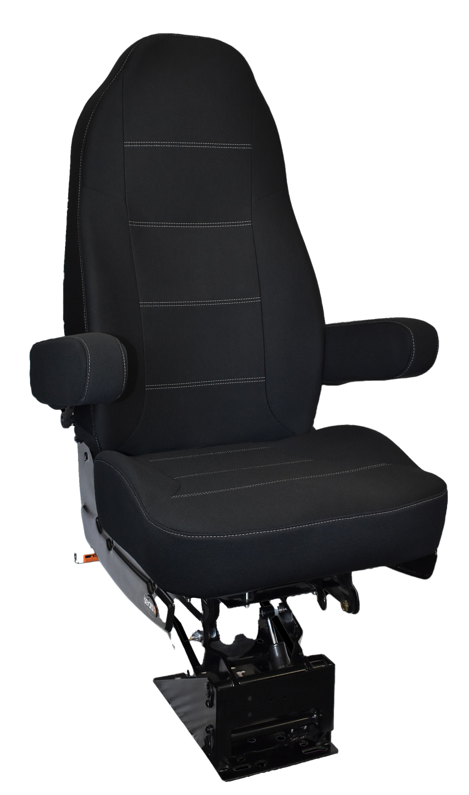 SEAT, AIR-RIDE, SEATS INC, HERITAGE, MID-BACK, BLACK TUFF CLOTH | TICO ...