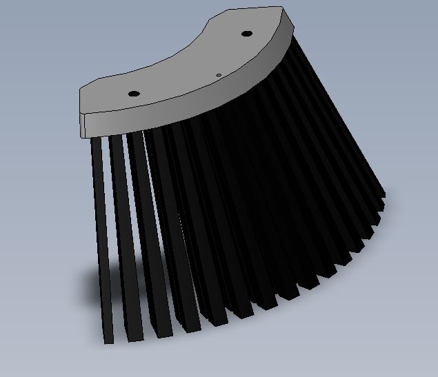 BROOM, 22'' 4 SEGMENT STEEL | Schwarze eStore