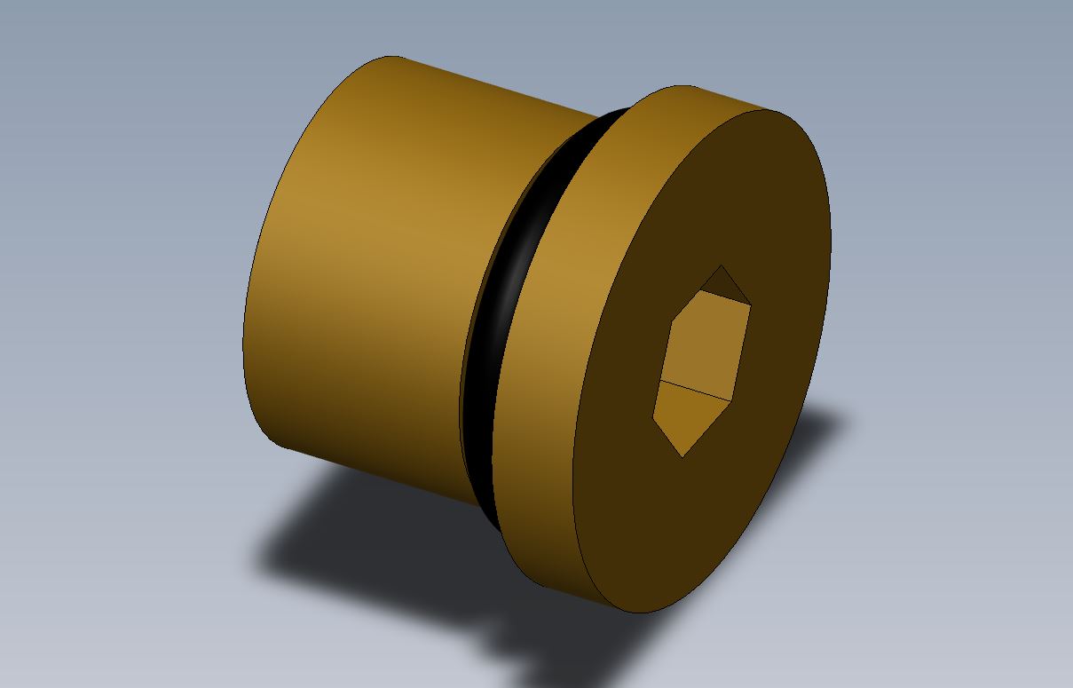 PLUG, 1/4 SAE ORING HOLLOW HEX | Schwarze eStore