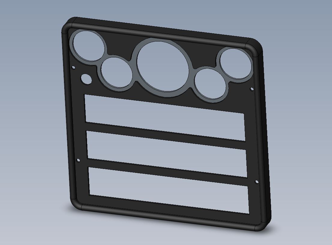 CONSOLE TOP PANEL-CUSTOM CUT OUTS | Schwarze eStore