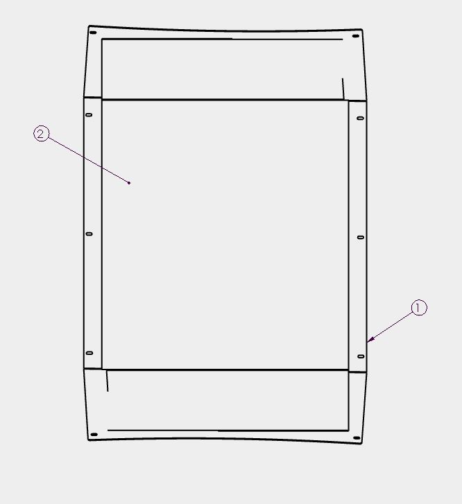 SCREEN, HOPPER TOP, CNG, RH | Schwarze eStore
