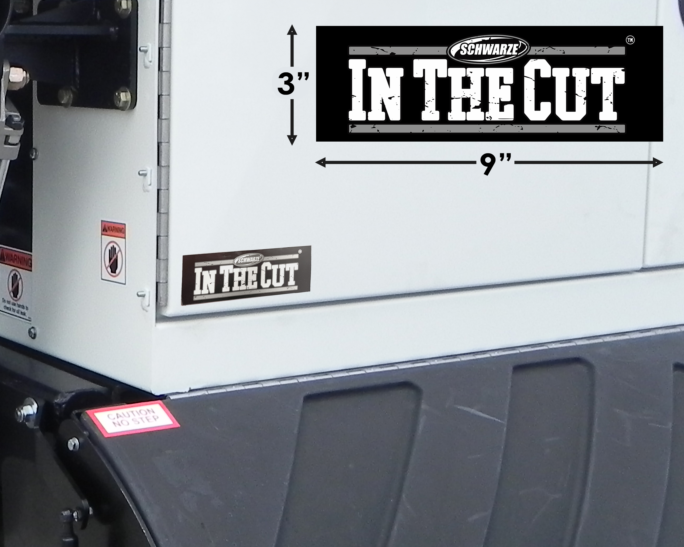 IN THE CUT DECAL | Schwarze eStore