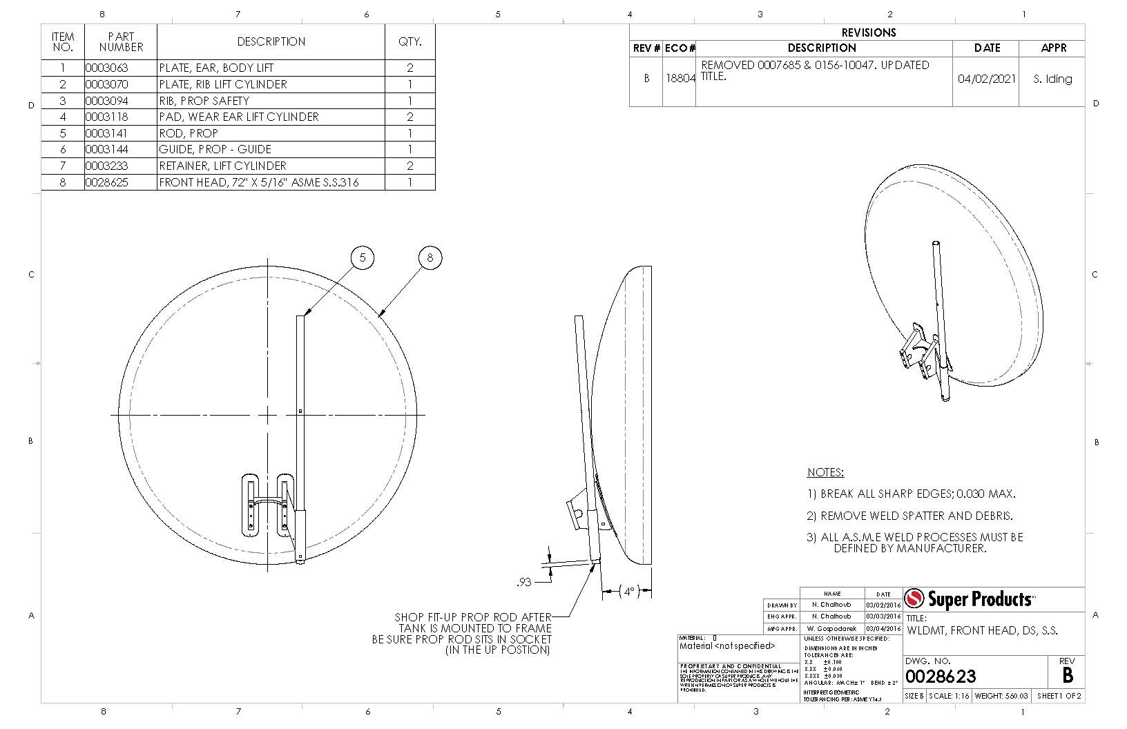 ROD, PROP | Super Products eStore