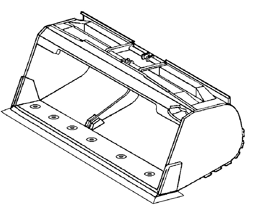 48” DITCHING BUCKET w/BOLT-ON CUTTING EDGE | Gradall eStore