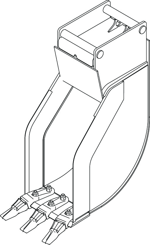 21” TRENCHING BUCKET W/BOLT-ON TEETH | Gradall eStore