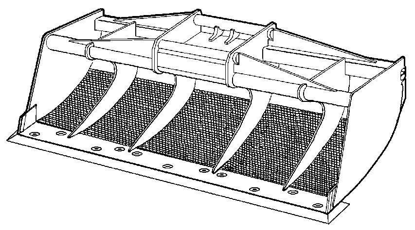 72” DREDGING BUCKET W/BOLT-ON CUTTING EDGE | Gradall eStore
