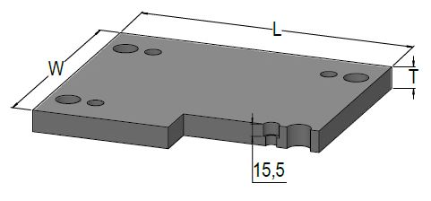 FM15 Clamping plate 346X346 X36 1730 | DME eSTORE