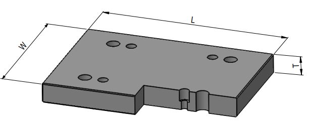 KM13/156x156x27/1.2085 Clamping plate | DME eSTORE