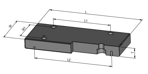 KM72/346x346x22/1.2312 Eject. Base plate | DME eSTORE