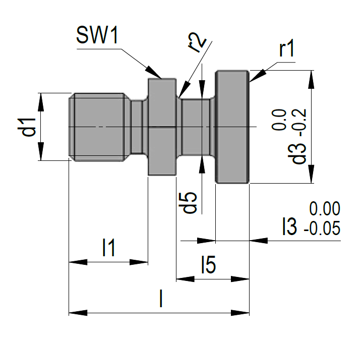 Coupling pin for hydraulic cylinder M8 | DME eSTORE