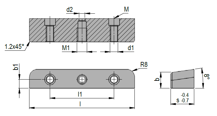 Positioning wedge E2670 19X161X45 | DME eSTORE