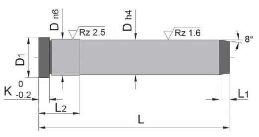 GB114 30 x 250 Guide Pillar | DME eSTORE