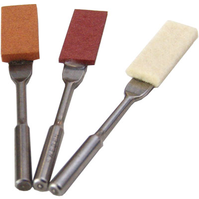 Rectangular Lapping Tool on shank Ø 3,0 mm, Felt | DME eSTORE