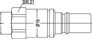 U109 Female 3/8'' thd coupling for Mold p | DME eSTORE