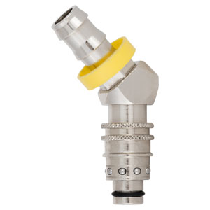 Push-lock hose tail plug valved 13 45° | DME eSTORE