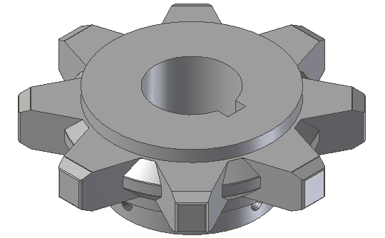 SPROCKET,8T,667XH,2''BORE,.5''KW(2)SETSCREWS,CAST | Aebi Schmidt