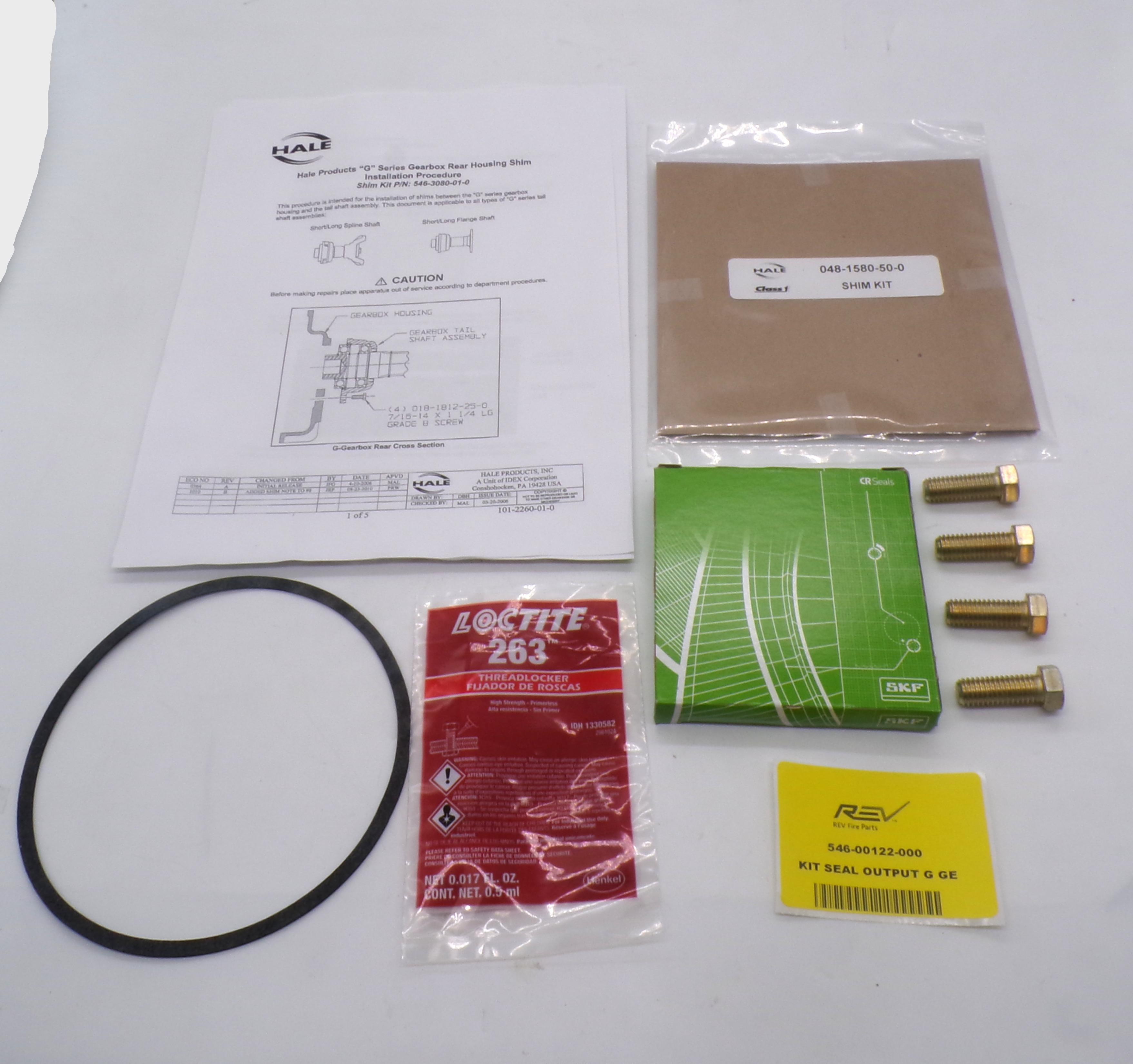 KIT SEAL OUTPUT G GEARBOX | Fire eStore