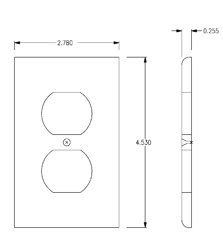 COVER RECEPTACLE DUPLEX STAINLESS STEEL NON/WP | Fire eStore