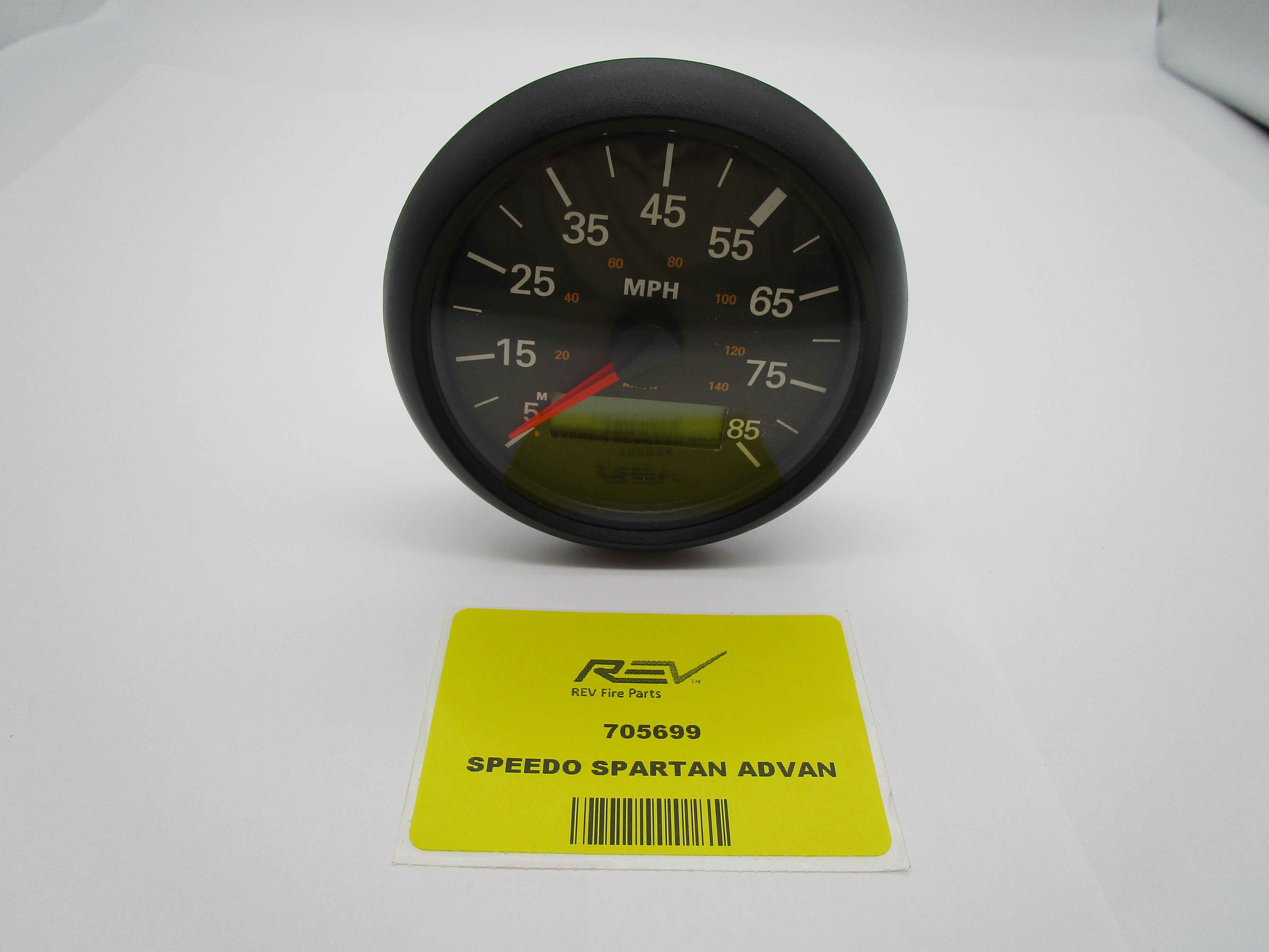 GAUGE SPEEDO 3'' BLACK 5-85MPH SPAR | Fire eStore