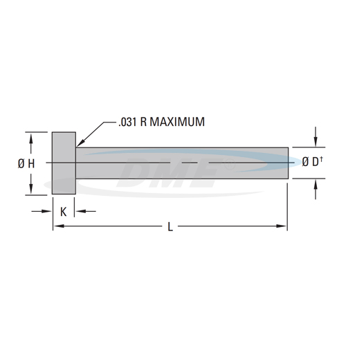 High hardness ejector pin D 5/64 L 10 | DME eSTORE