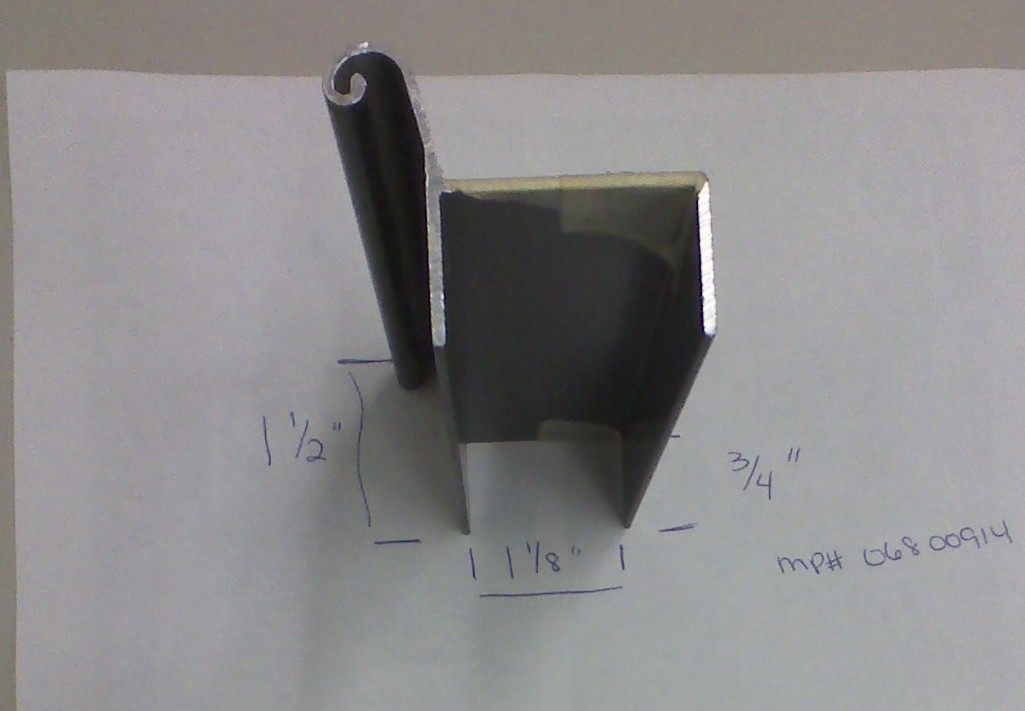 EXTRUSION EXTERIOR BAG DR HINGE 10FT | REV Parts Store