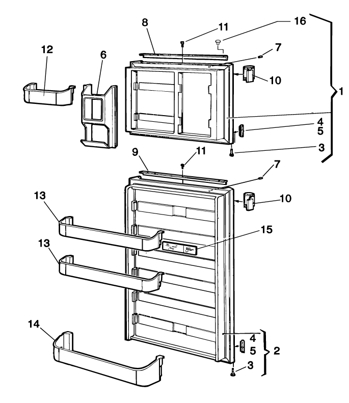 REFRIGERATOR, 6 CUBIC FOOT /DO METIC RM2652 R C01-0629 | REV Parts Store
