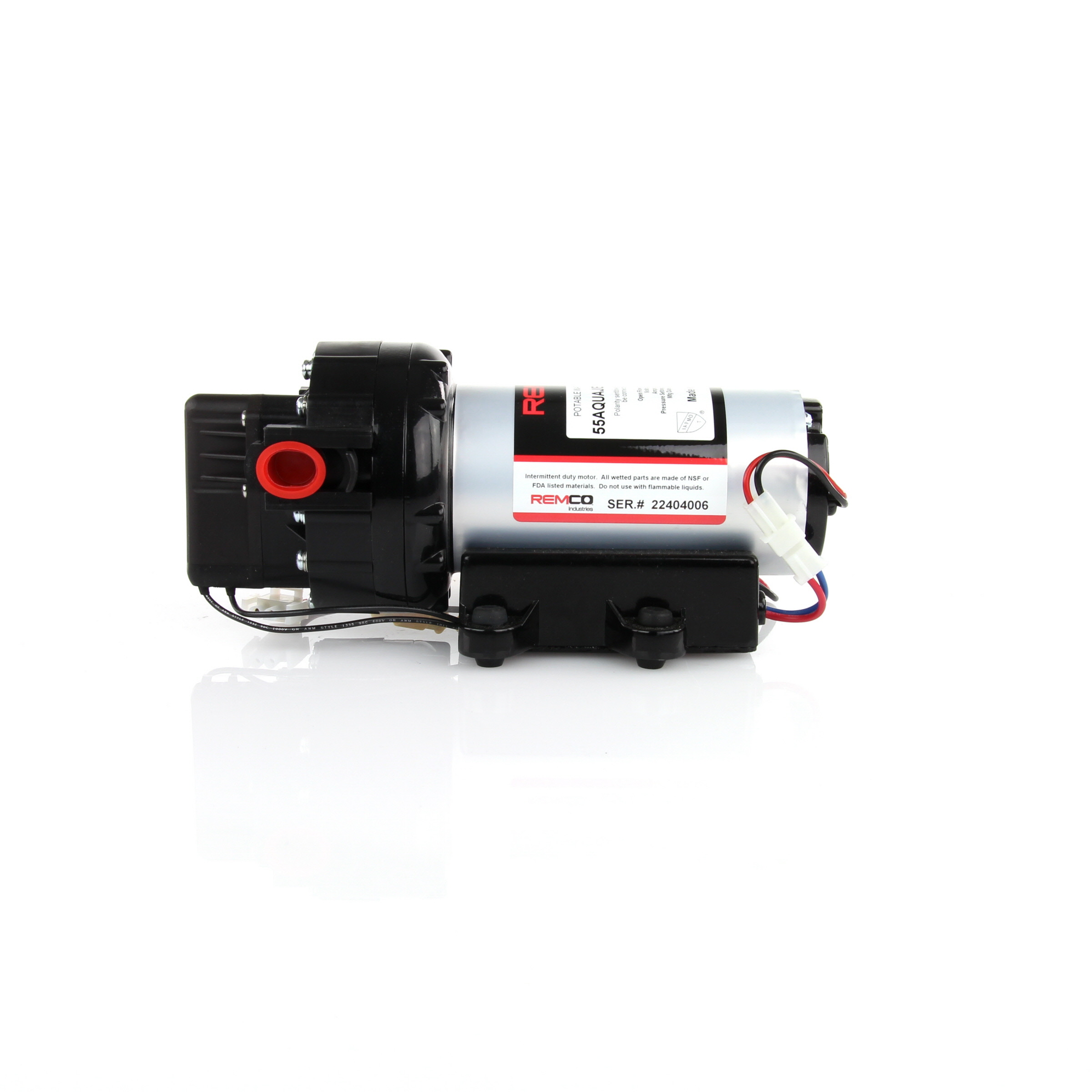 PUMP-WATER 12V 50-55 AQUAJET-ARV-SC-B | REV Parts Store