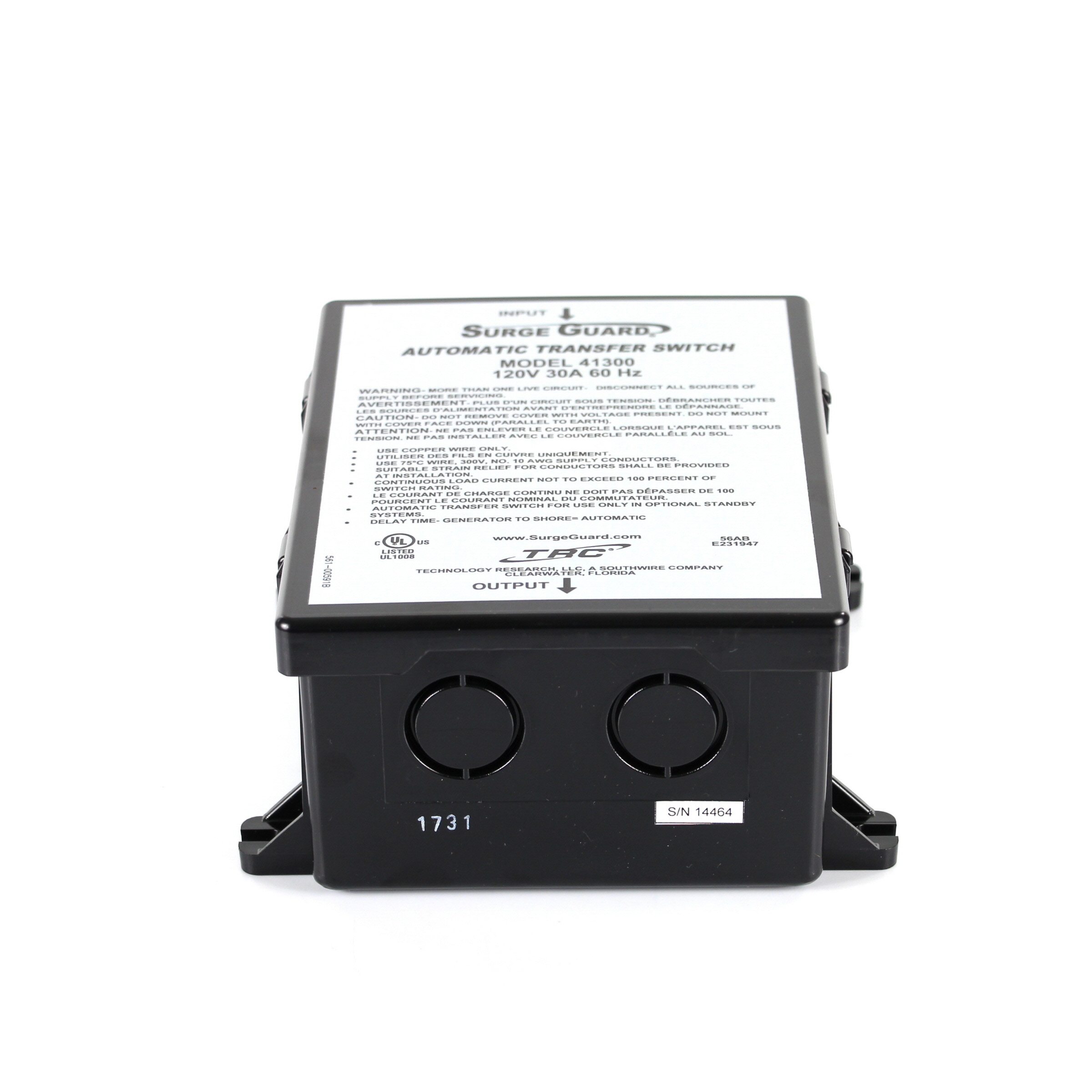 XFER RELAY-30AMP 2 POLE F30-ATS | REV Parts Store