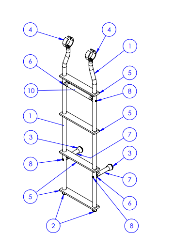 LADDER-ROOF ACCESS EXTENSION DS | REV Parts Store