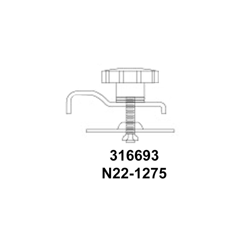 BRACKET-FS LOUNGE CHAIR (FLEX) HOLD DOWN - SHORT BEND | REV Parts Store