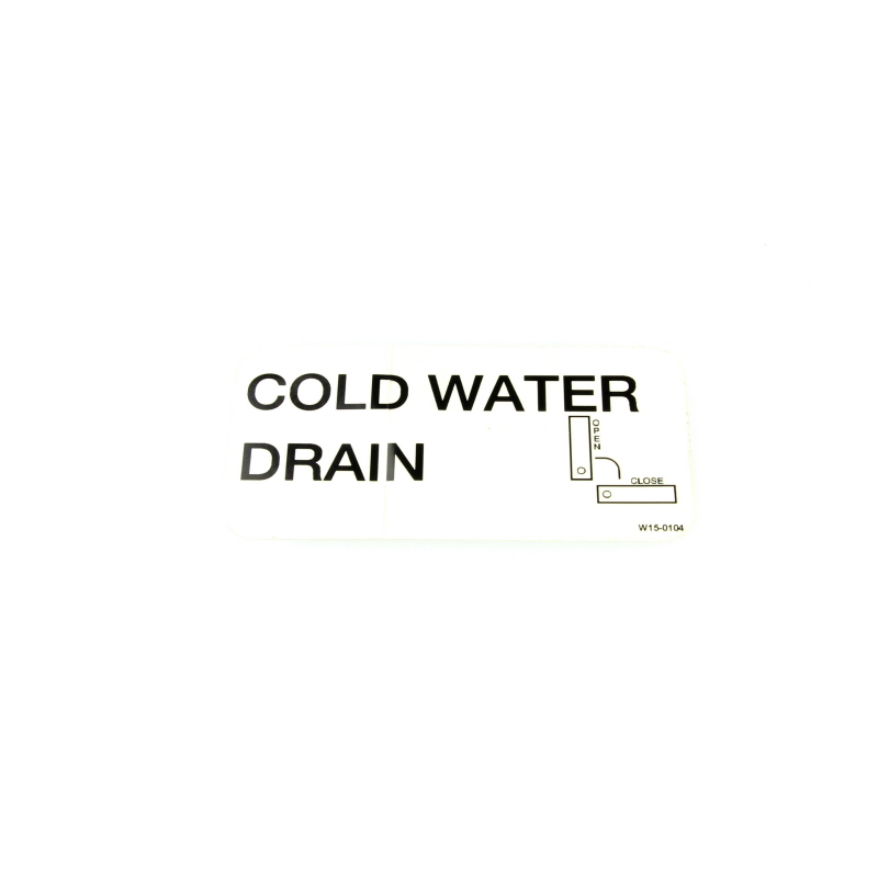 TAG-COLD WATER DRAIN | REV Parts Store