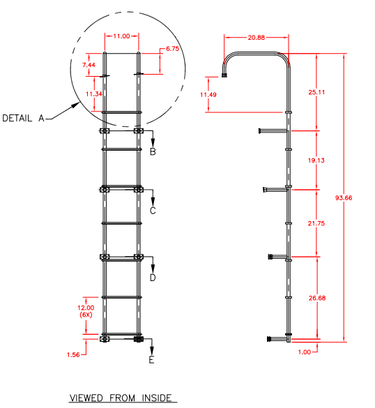 LADDER-ROOF ACCESS | REV Parts Store