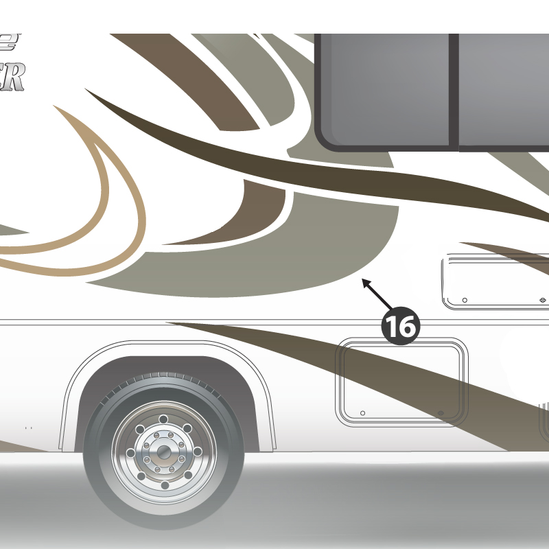 DECAL-DIE-CUT PART #14 (DS)/JS | REV Parts Store