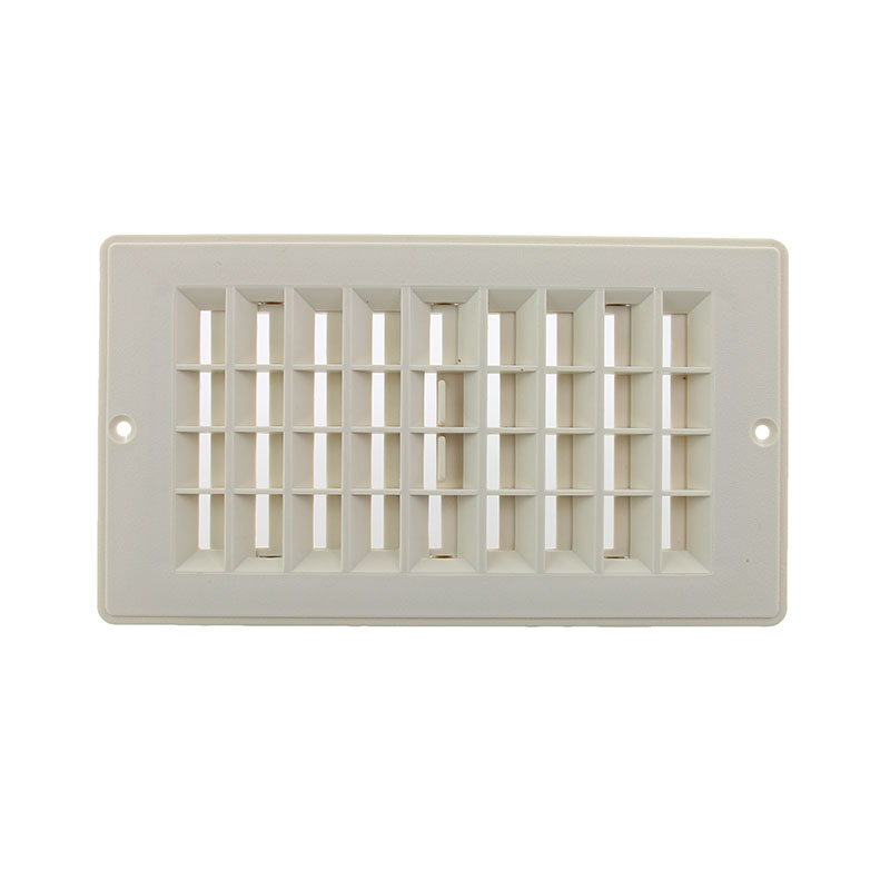 REGISTER, ADJ 4IN X 8IN PLASTIC WHITE A/C W/HOLES | REV Parts Store