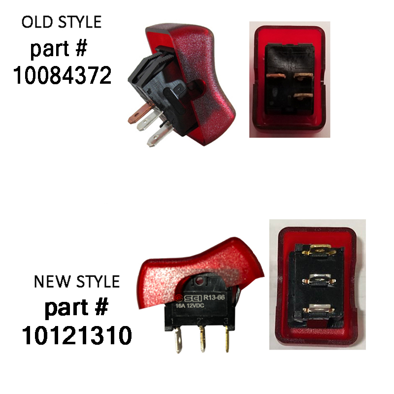 SWITCH SPST ON/OFF RED/WHITE AH-SWI-01-3 | REV Parts Store