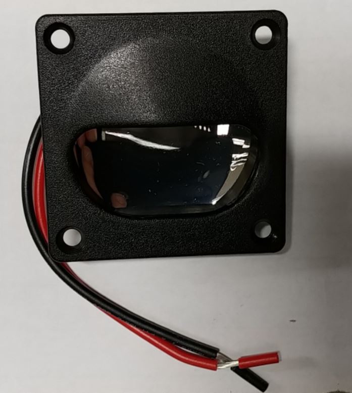 LIGHT 12V/BULB BLK FLUSH STEP LIGHT | REV Parts Store