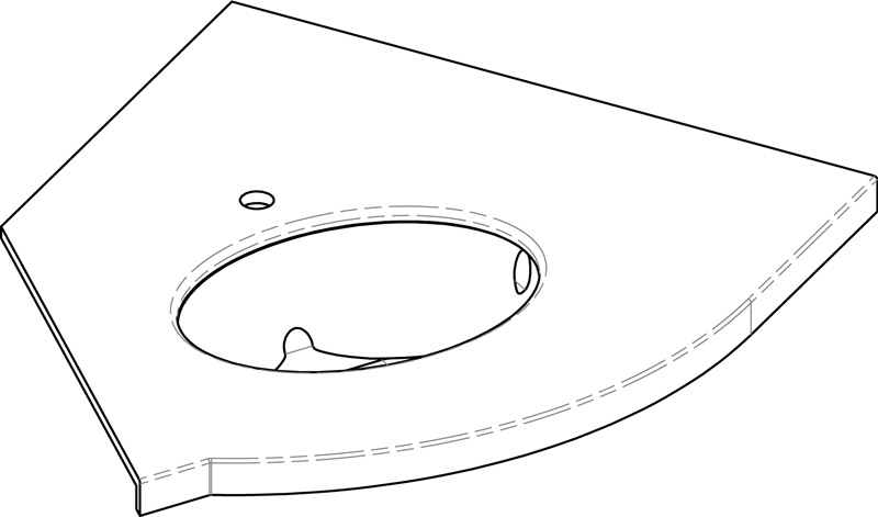 TOP-LAVY WTRCLST N ARCAS/PEARL GRAY SINK | REV Parts Store