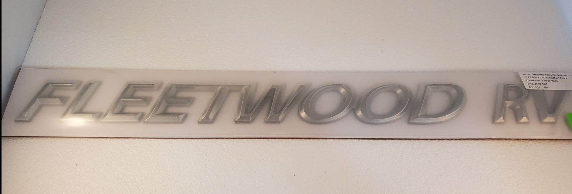 EMBLEM-FLEETWOOD RV MLD PLST | REV Parts Store