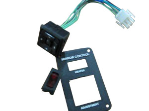 SWITCH-12V PWR MIRROR W/ PLATE | REV Parts Store