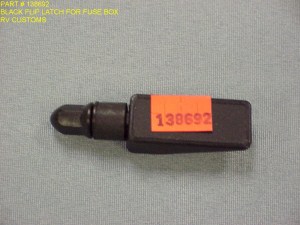LATCH, FLIP BLACK P/O F73FUSE BOX VDR #S | REV Parts Store
