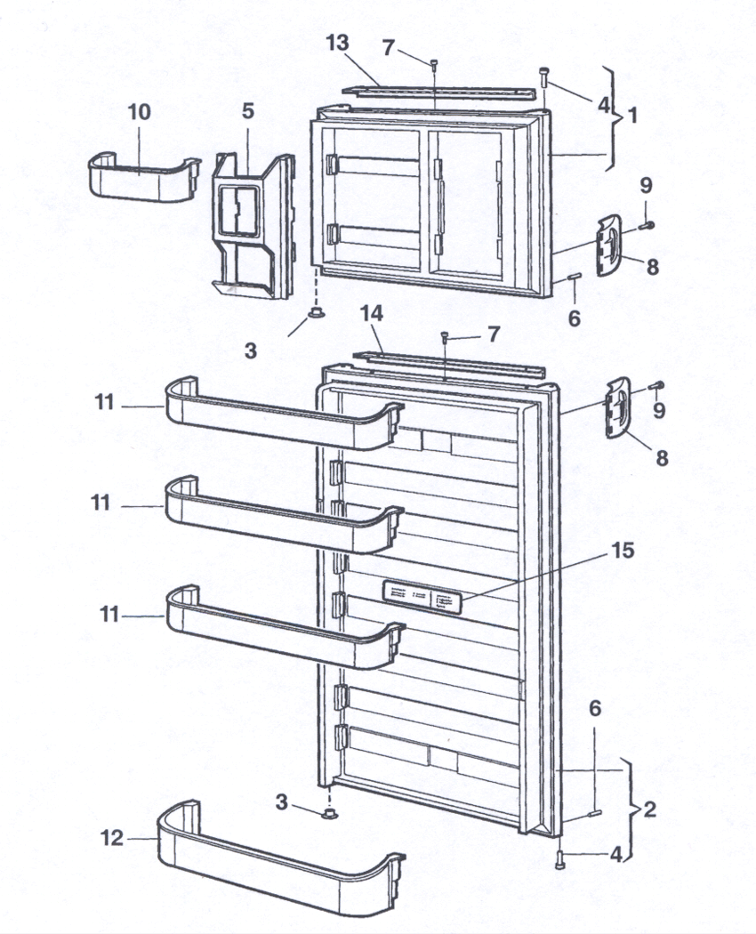 REFER- 8 CU FT /DOM RM2852 RB C01-0635 | REV Parts Store