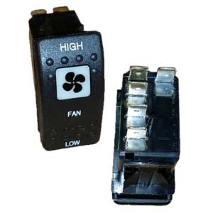 SWITCH-12V FAN HIGH/OFF/LOW CRL | REV Parts Store