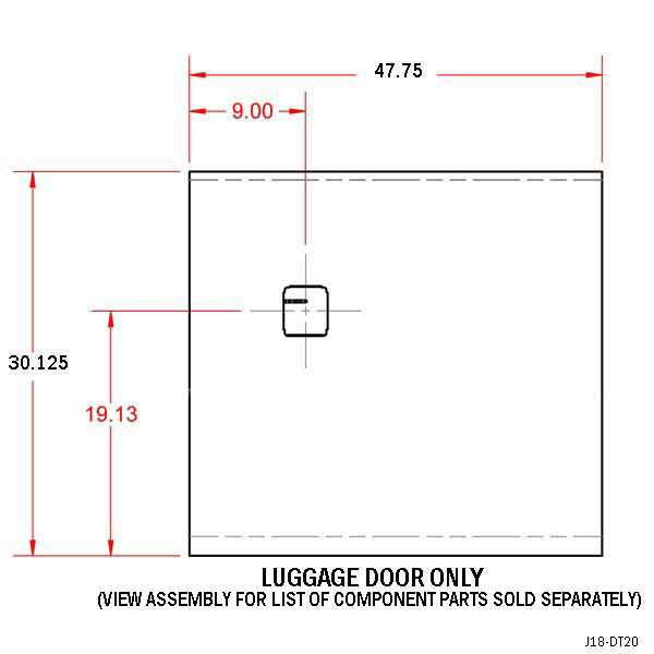 DR-LUG 30 1/8 X 47 3/4 DS | REV Parts Store