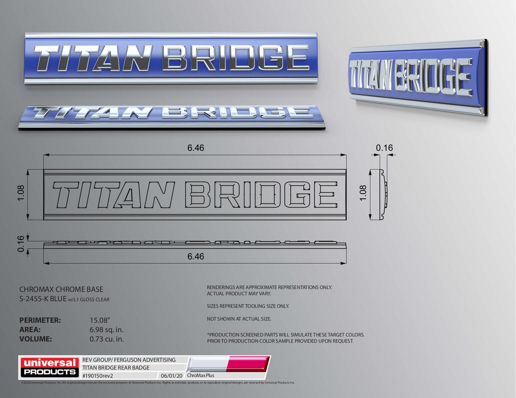 DECAL-TITAN BRIDGE REAR | REV Parts Store